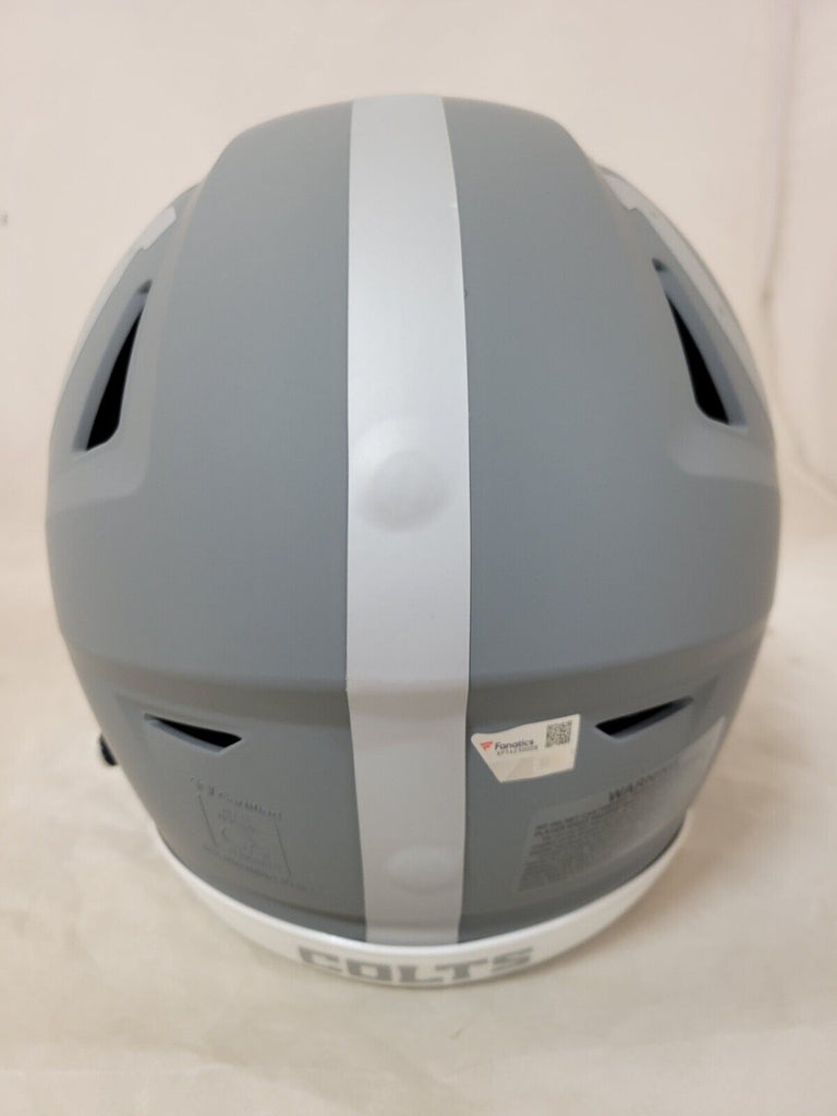 JONATHAN TAYLOR SIGNED INDIANAPOLIS COLTS SLATE SPEEDFLEX HELMET FANAT ...