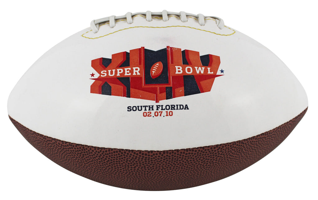 Super Bowl XLIV White Panel Logo Football Un-signed – Super Sports Center