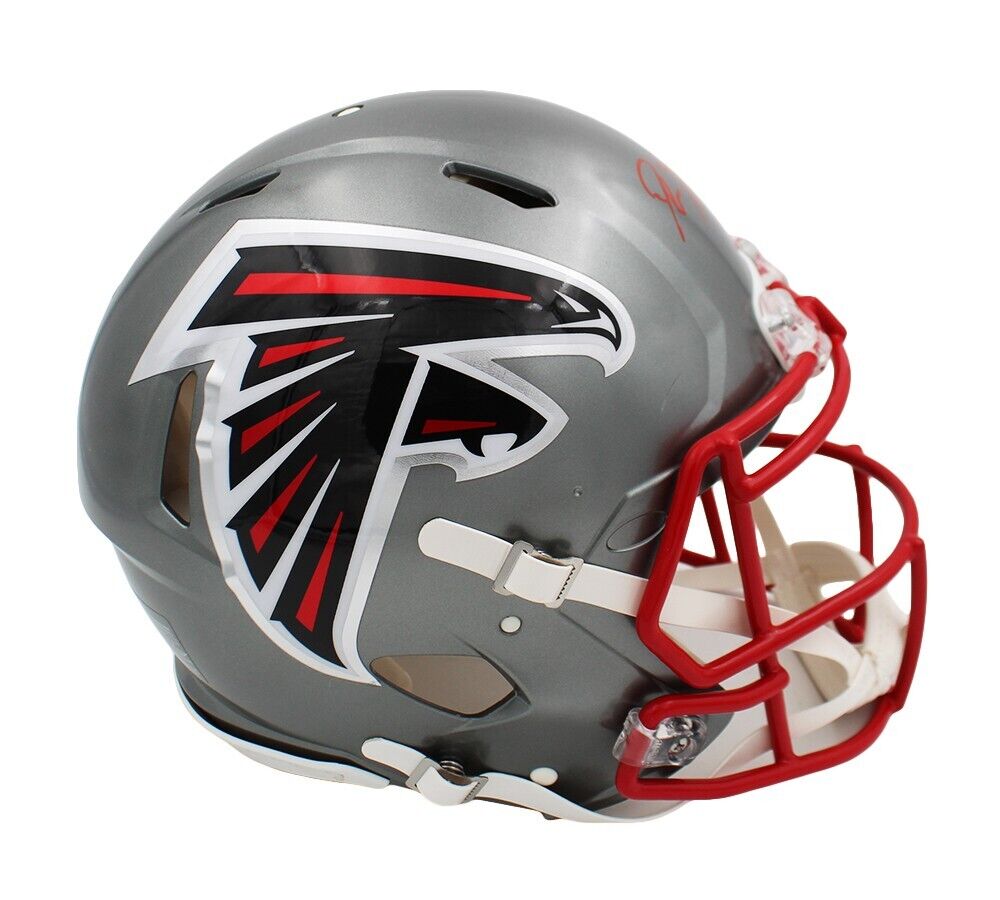 Deion Sanders Signed Atlanta Falcons Speed Authentic Flash NFL Helmet ...