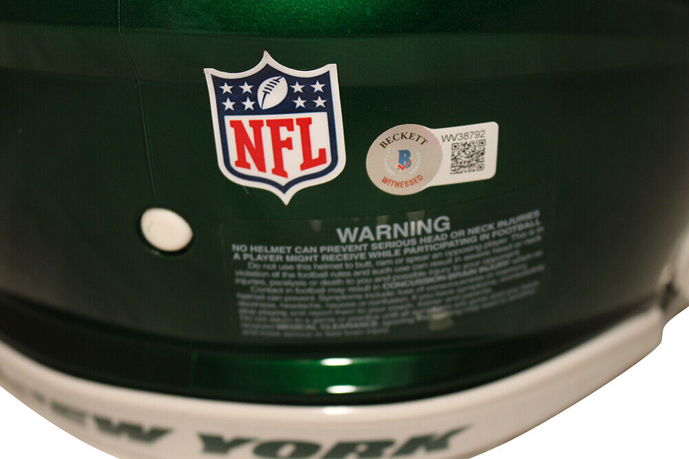 Elijah Moore Autographed New York Jets Authentic Speed Helmet Beckett ...