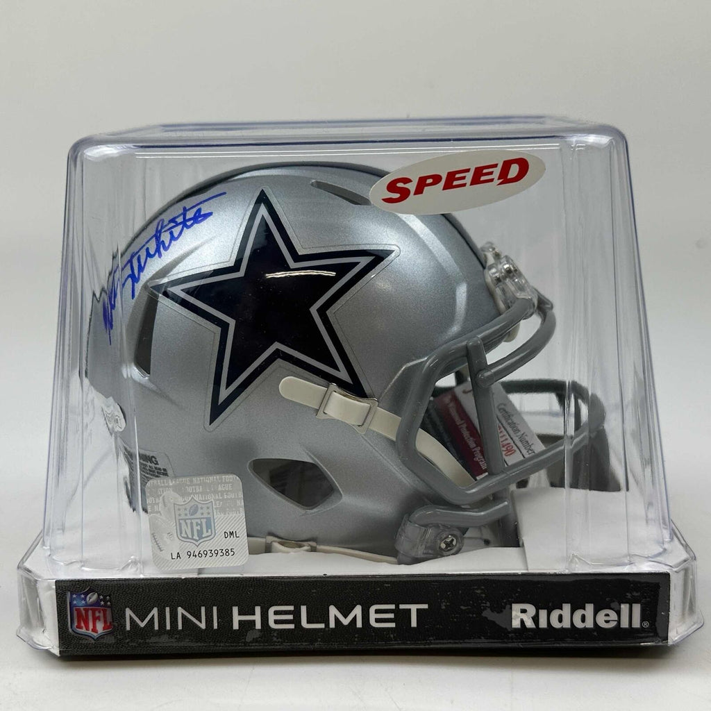 Autographed/Signed Danny White Dallas Cowboys Mini Football Helmet JSA ...