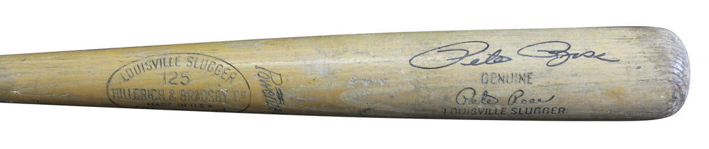 Reds Pete Rose Signed 1963 Louisville Slugger Bat GU Graded 7.5 PSA/DN ...