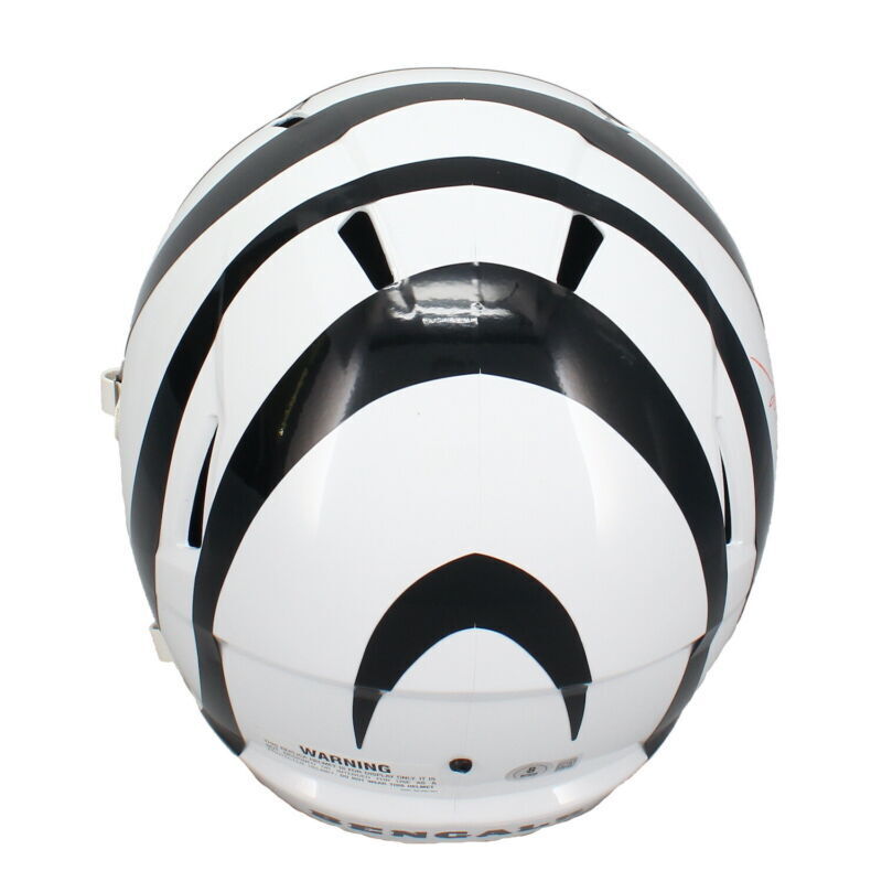 Jeff Blake Autographed Bengals White Alternate Full Size Speed Helmet ...