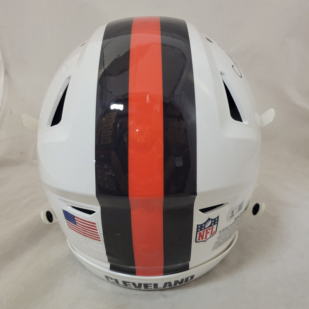 NICK CHUBB SIGNED CLEVELAND BROWNS ALTERNATE SPEEDFLEX AUTHENTIC HELME ...