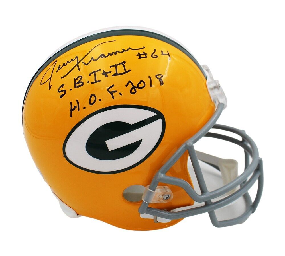 Jerry Kramer Signed Green Bay Packers Throwback Full Size NFL Helmet 2 ...