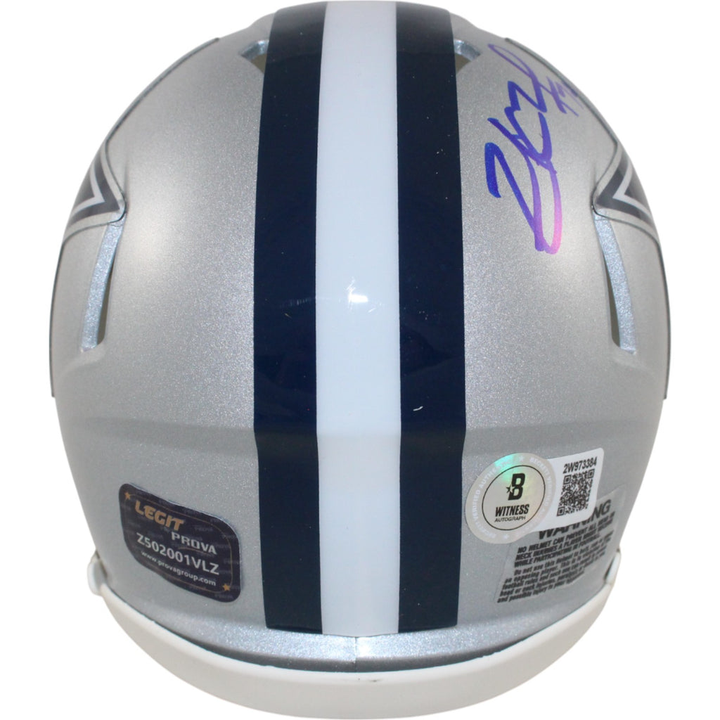 Zack Martin Autographed/Signed Dallas Cowboys Mini Helmet Beckett Witn ...