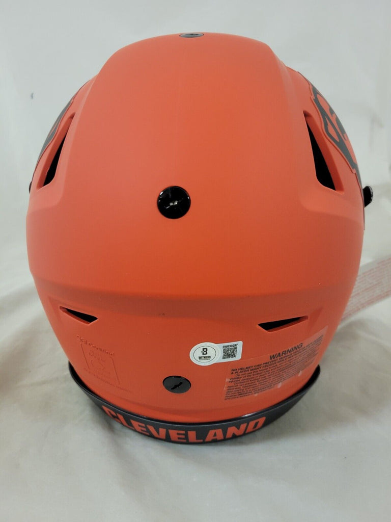 NICK CHUBB SIGNED CLEVELAND BROWNS RAVE SPEEDFLEX AUTHENTIC HELMET BAS ...