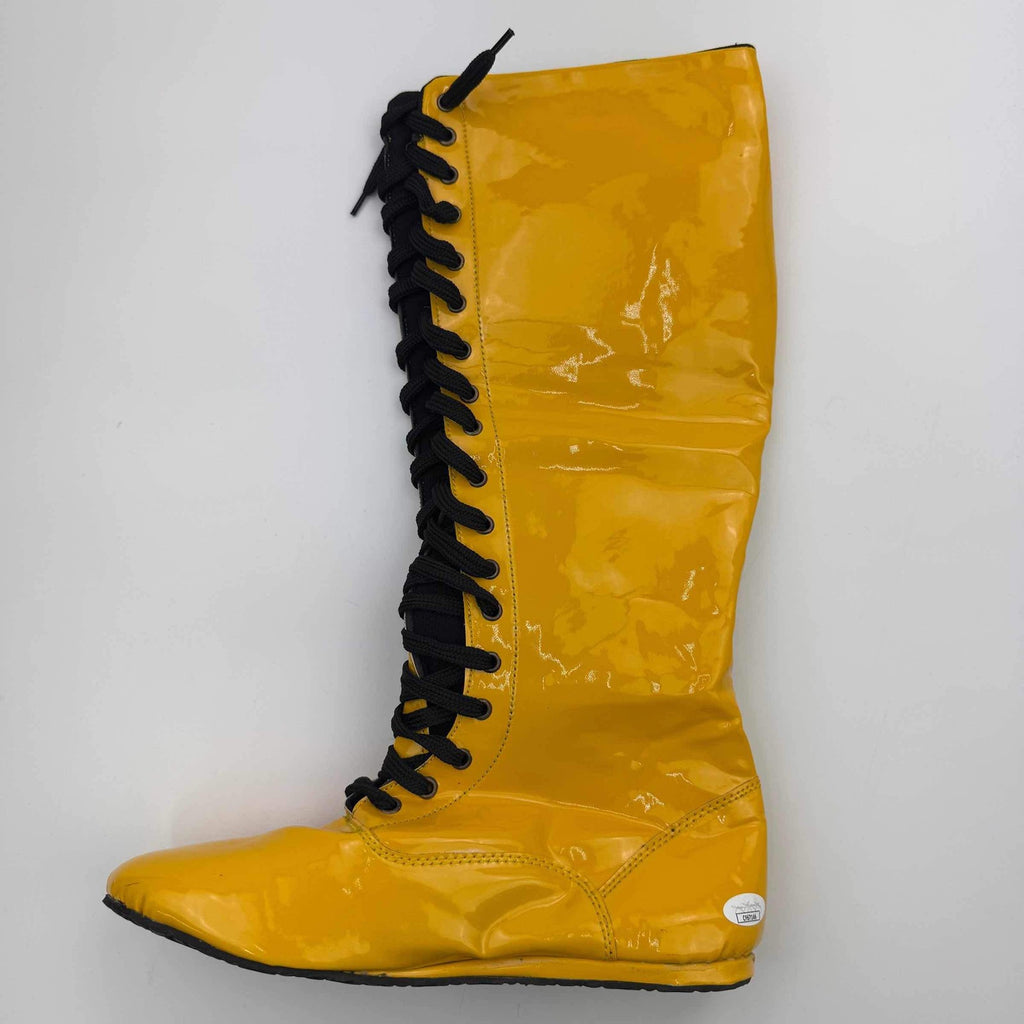 Autographed/Signed Hulk Hogan Yellow WWE WWF Wrestling Boot/Shoe JSA C ...
