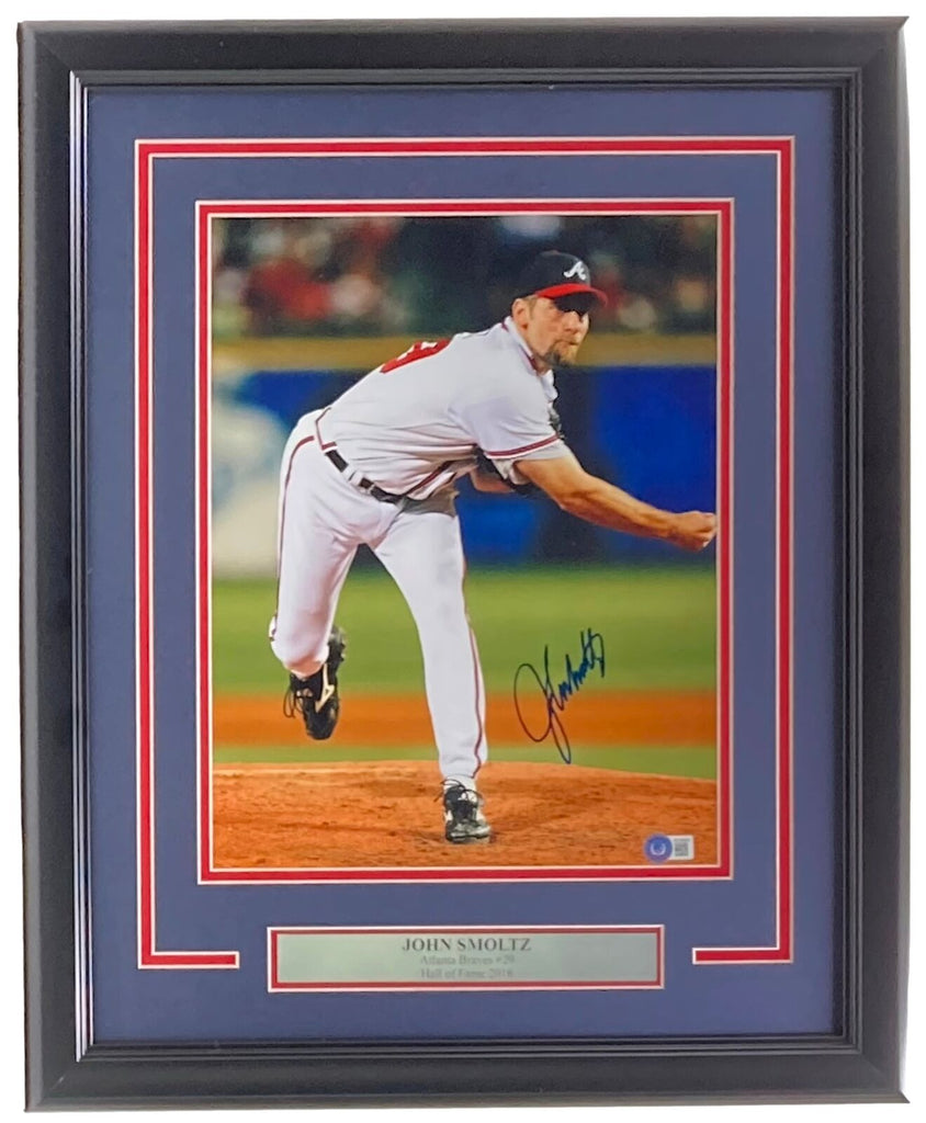 John Smoltz Signed Framed 11x14 Atlanta Braves Photo BAS – Super Sports ...