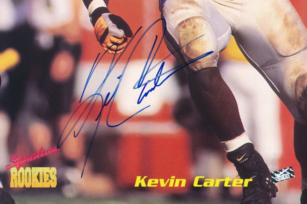 Kevin Carter Autographed Signature Rookies 8x10 Photo University of Ge ...