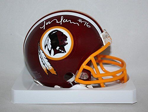 Jon Jansen Autographed Washington Mini Helmet- Jersey Source Auth ...