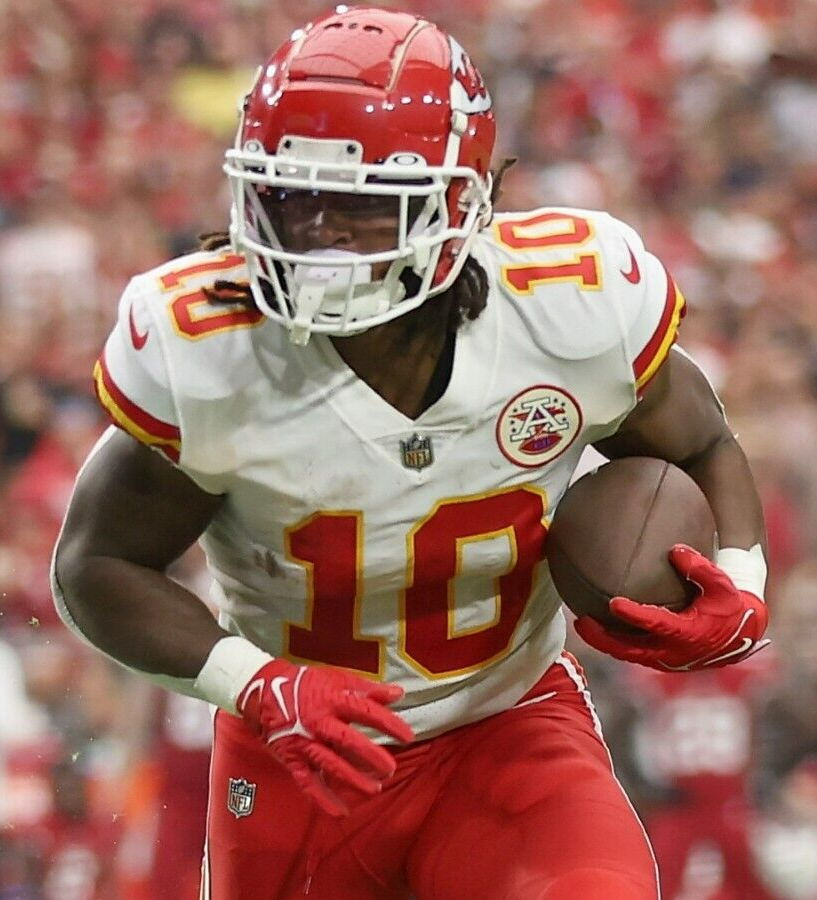 Isiah Pacheco Signed Kansas City Chiefs 35x43 Framed Jersey (JSA) Rook ...