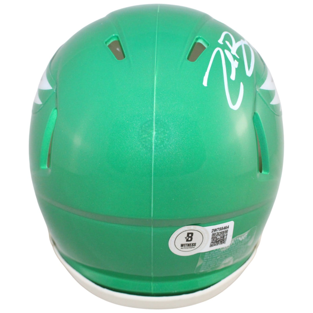 Zack Baun Autographed Philadelphia Eagles Kelly Mini Helmet Beckett WI ...