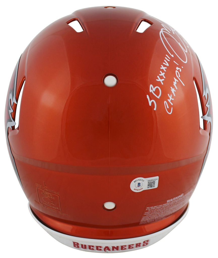 Buccaneers Mike Alstott "3x Insc" Signed Flash F/S Speed Proline Helme ...