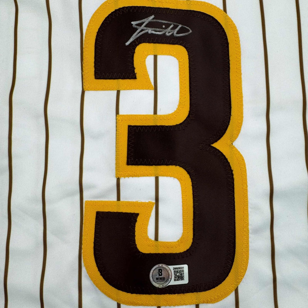 Autographed/Signed Jackson Merrill San Diego Pinstripe Baseball Jersey ...