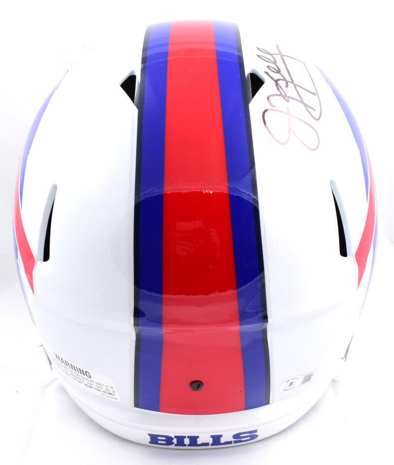 Jim Kelly Autographed Buffalo Bills F/S Speed Helmet-Beckett W Hologra ...