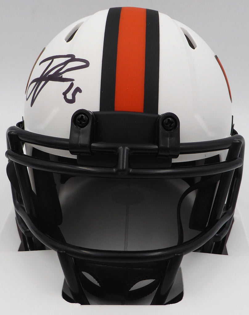 Jaelan Phillips Autographed White Lunar Eclipse Mini Helmet Miami Beck ...