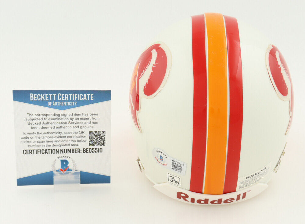 Alvin Harper Signed Tampa Bay Buccaneers Throwback Mini Helmet (Becket ...