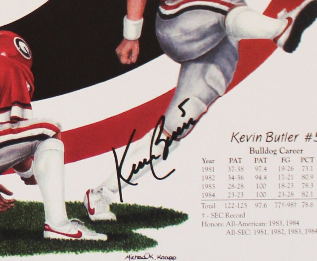 Kevin Butler and Rex Robinson Signed Georgia Bulldogs Unframed 16x20 L ...