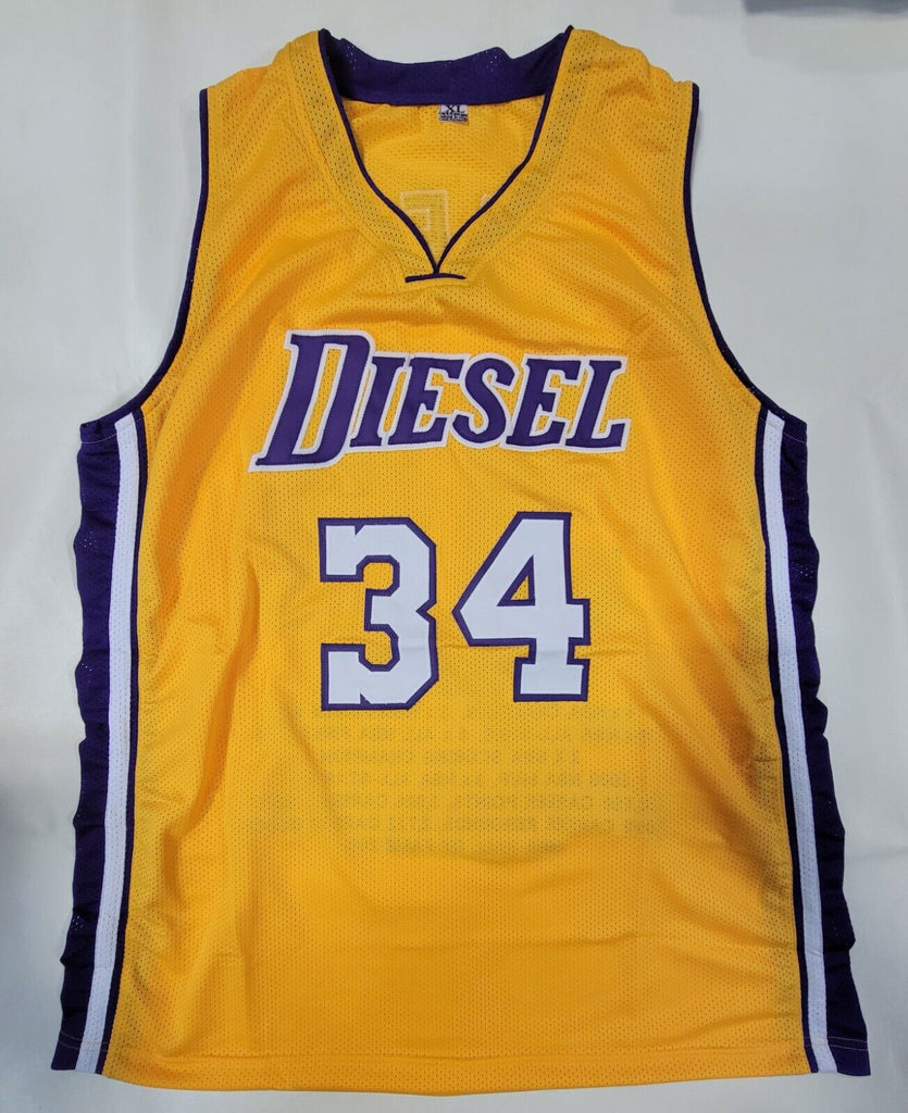 SHAQUILLE "SHAQ" O'NEAL SIGNED PRO STYLE "DIESEL" XL CUSTOM STAT JERSE ...