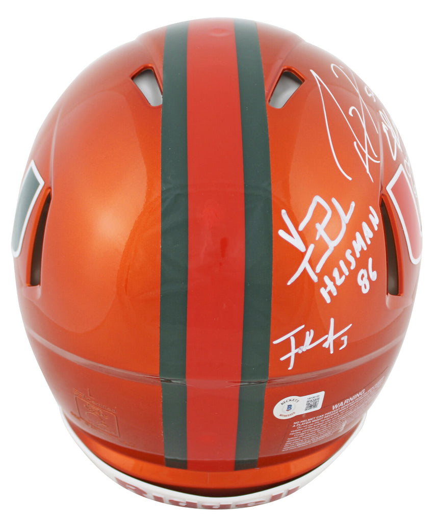 Miami Legends (8) Lewis, Irvin, +6 Signed Flash F/S Speed Proline Helm ...