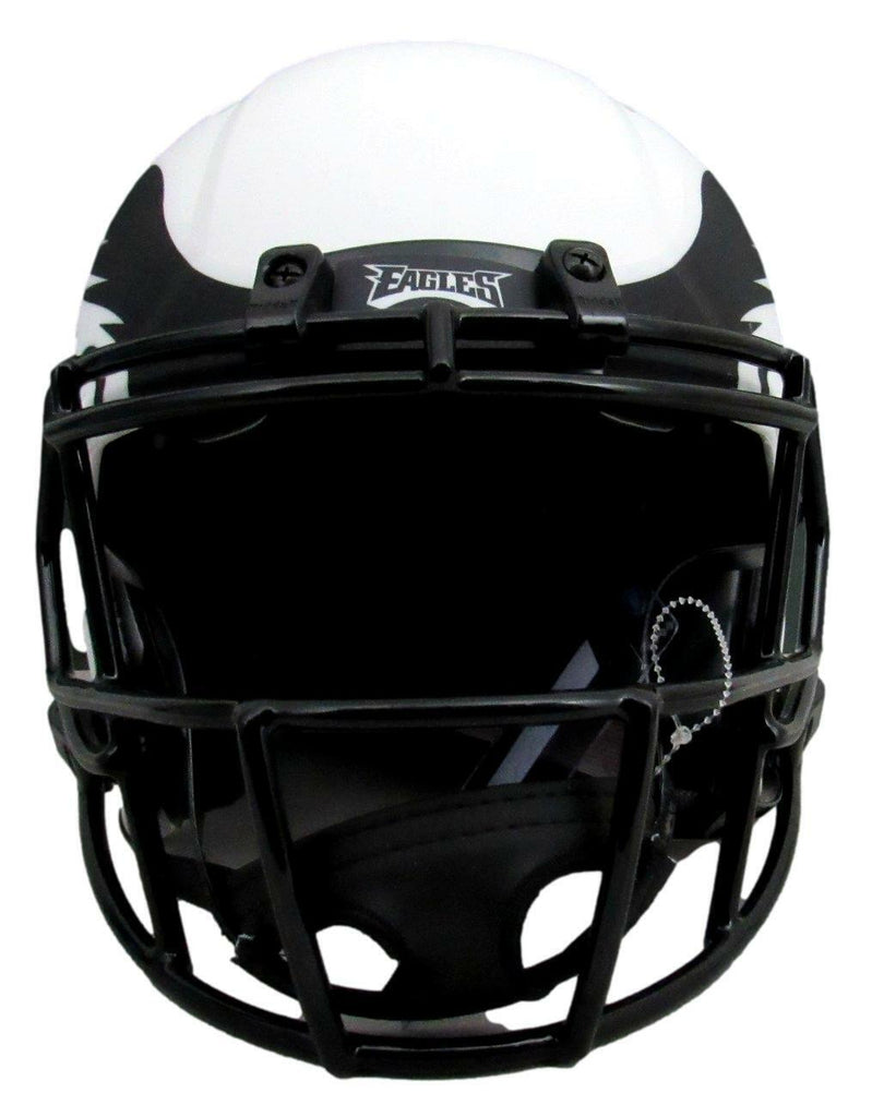 DeVonta Smith Signed Eagles Lunar Eclipse Authentic Full Size Helmet J ...