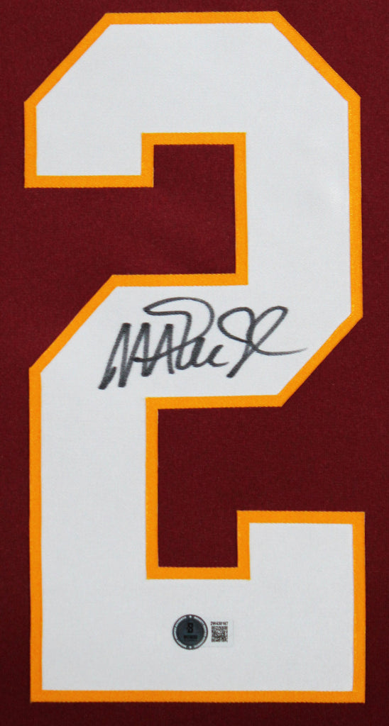 Commanders Magic Johnson Signed Maroon Nike Limited Framed Jersey BAS ...