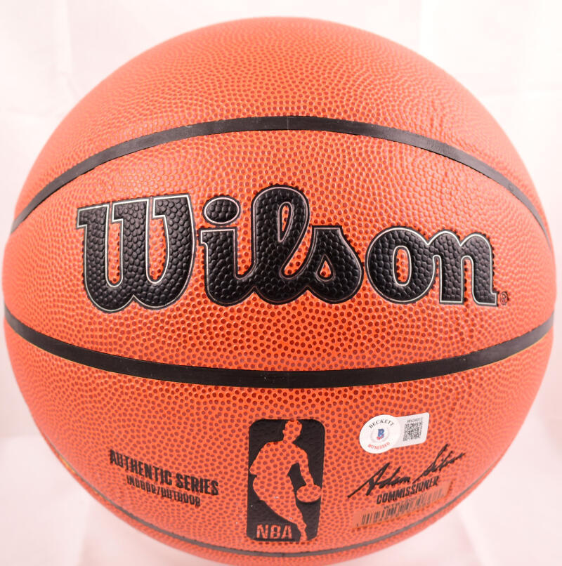 James Harden Autographed NBA Wilson Basketball - Beckett W Hologram *S ...