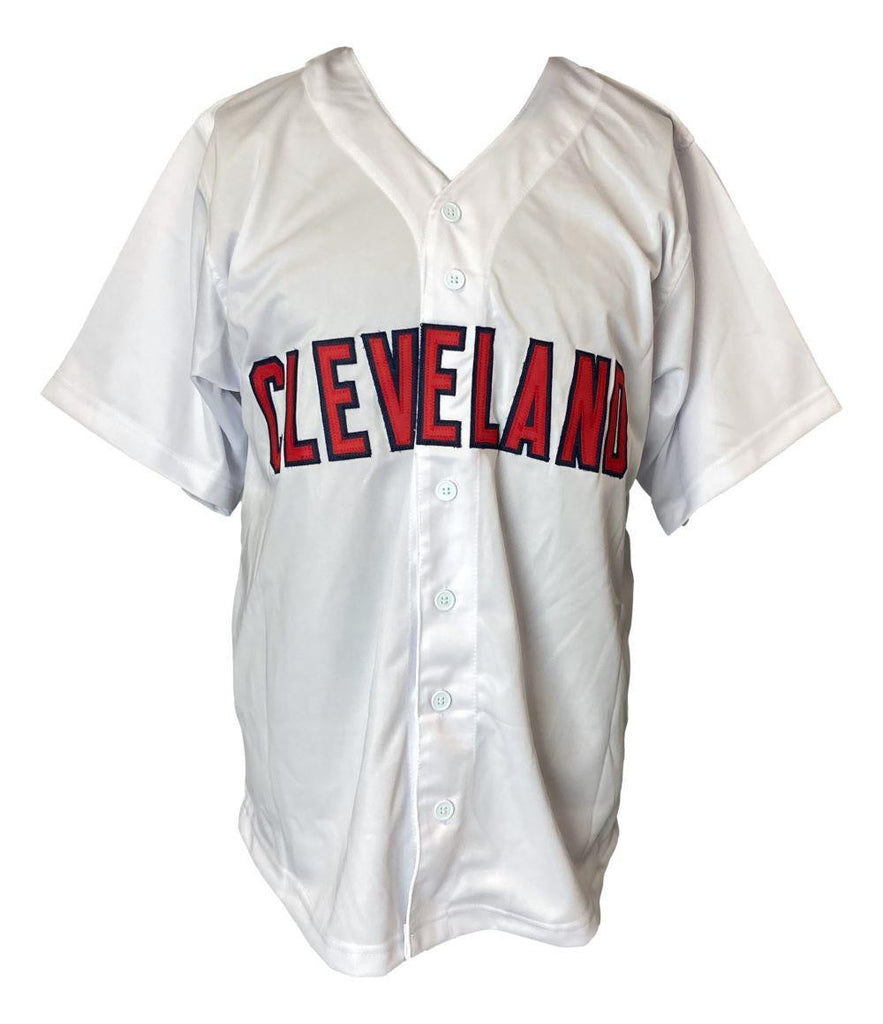 Bob Feller Cleveland Signed White Baseball Jersey 3 No Hitter BAS ...