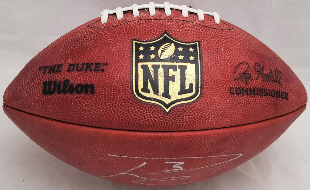 Russell Wilson Autographed NFL Leather Football Seahawks Beckett QR #B ...