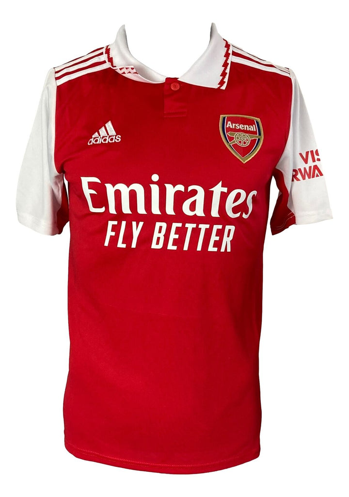 William Saliba Signed Arsenal FC Red Adidas Soccer Jersey BAS – Super ...