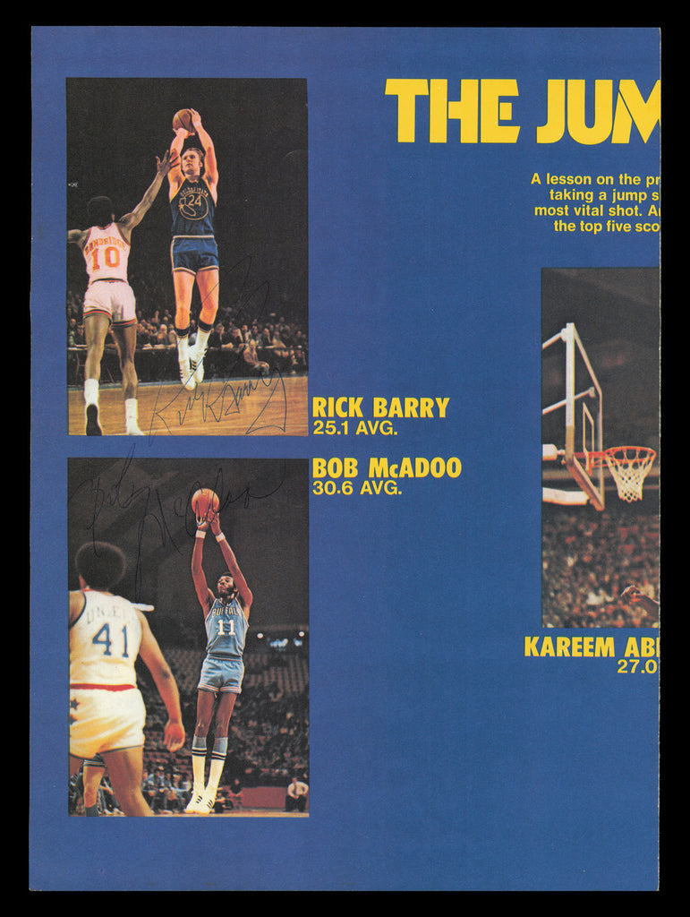 David Thompson, Barry & McAdoo Autographed 8x11 Magazine Photo NC Stat ...