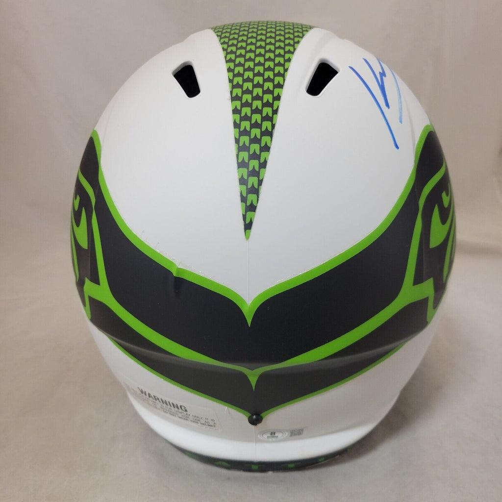 KENNETH WALKER III SIGNED SEAHAWKS LUNAR ECLIPSE SPEED REPLICA HELMET ...