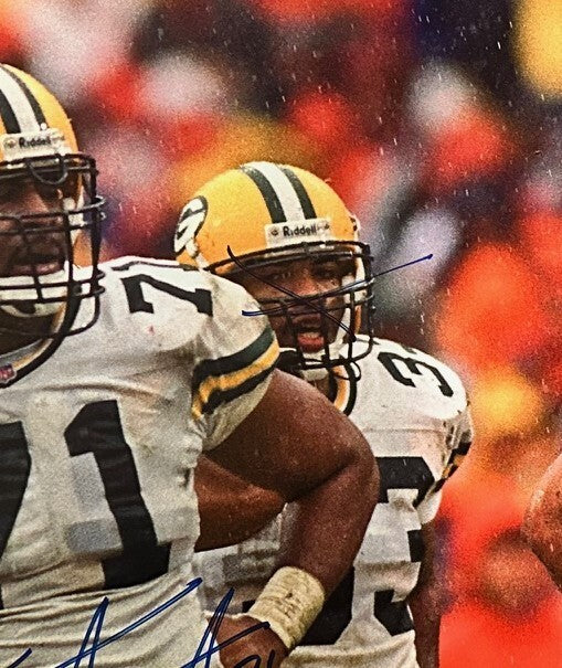GILBERT BROWN / SANTANA DOTSON - Green Bay Packers - Signed 16x20 Phot ...
