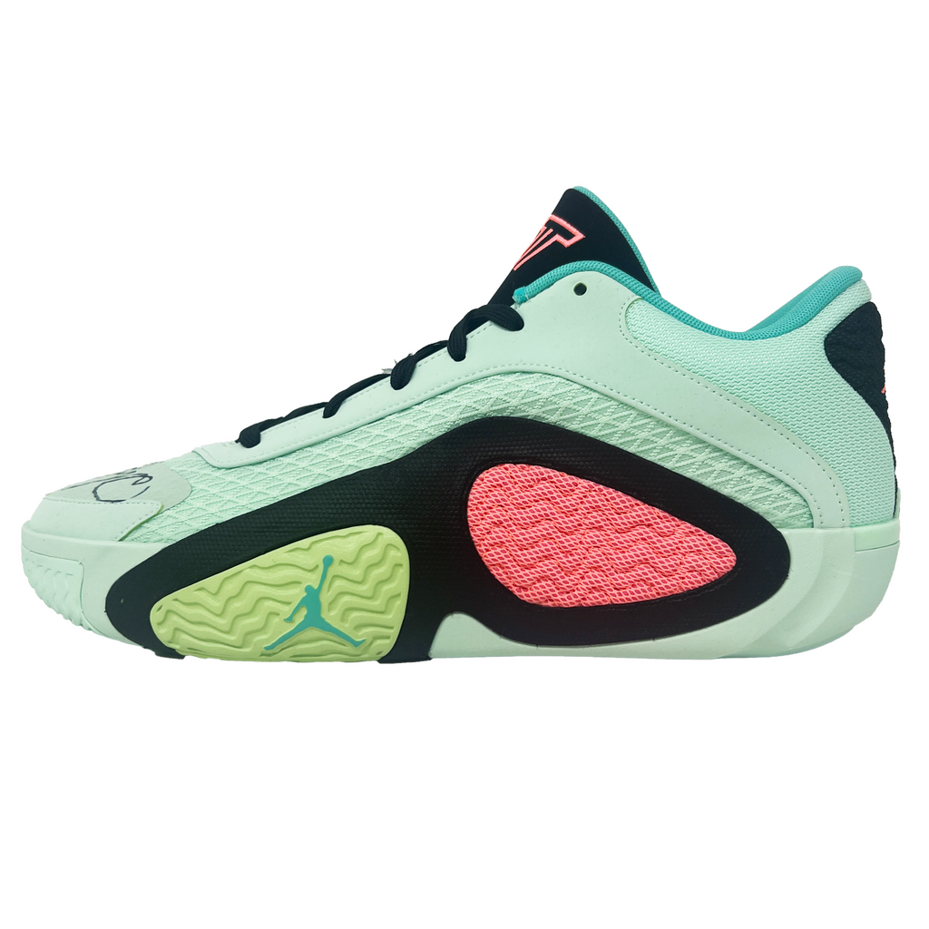 Jayson Tatum Signed Nike Jordan 2 Vortex Mint Lava Glow Sneaker L Shoe ...