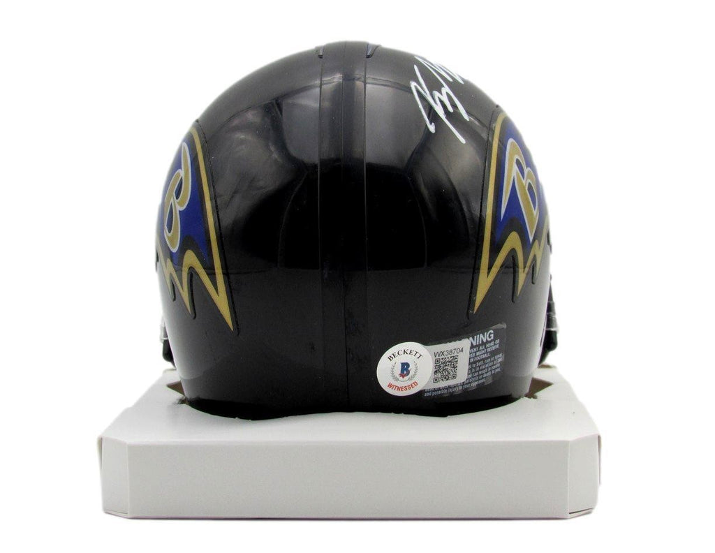 Kyle Hamilton Signed Speed Mini Football Helmet Baltimore Ravens Becke ...