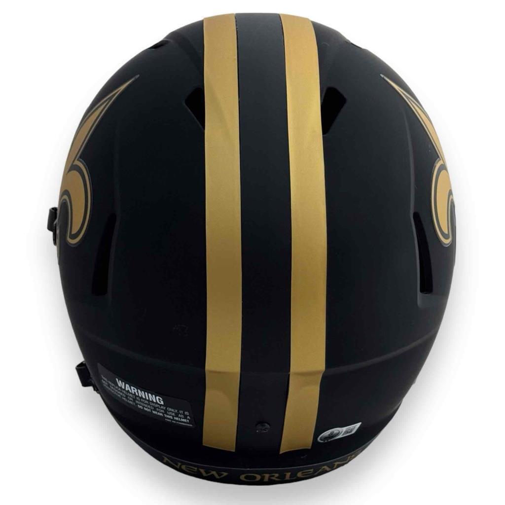 Chris Olave Autographed Signed Saints Eclipse Speed Rep Helmet - Becke ...