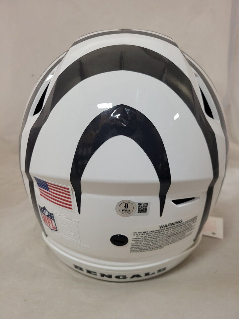 CHASE BROWN "WHO DEY" SIGNED CINCINNATI BENGALS F/S ALT SPEEDFLEX HELM ...
