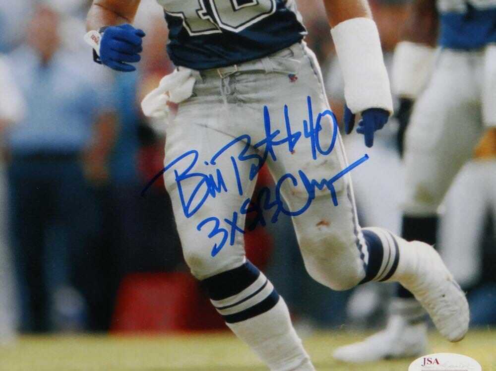 Bill Bates Autographed Dallas Cowboys 8x10 On Field Photo w/ Insc- JSA ...