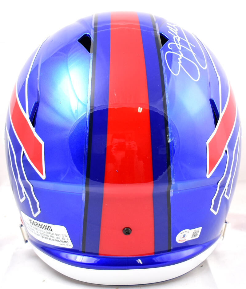 Jim Kelly Autographed Buffalo Bills F/S Flash Speed Helmet-Beckett W H ...