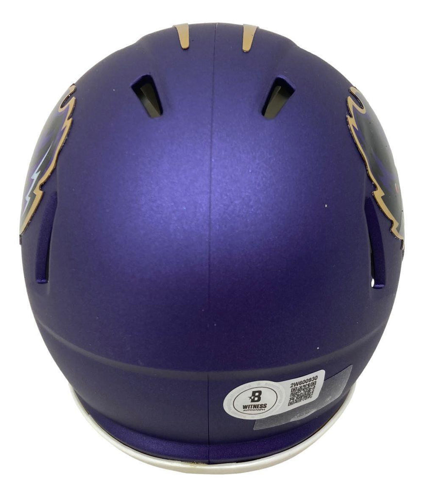 Rashod Bateman Signed Baltimore Ravens Alternate Mini Speed Helmet BAS ...