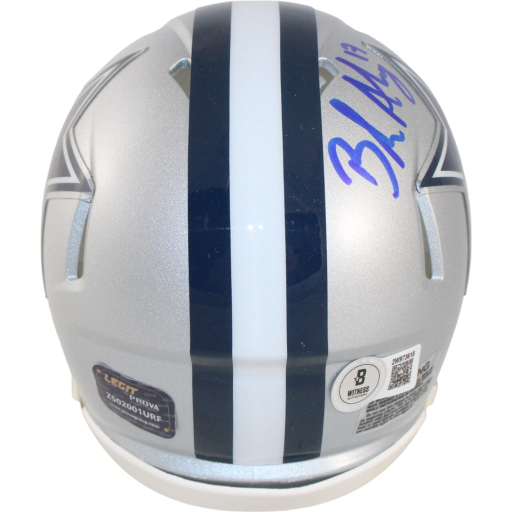Brandon Aubrey Autographed Dallas Cowboys Mini Helmet Beckett Witness ...