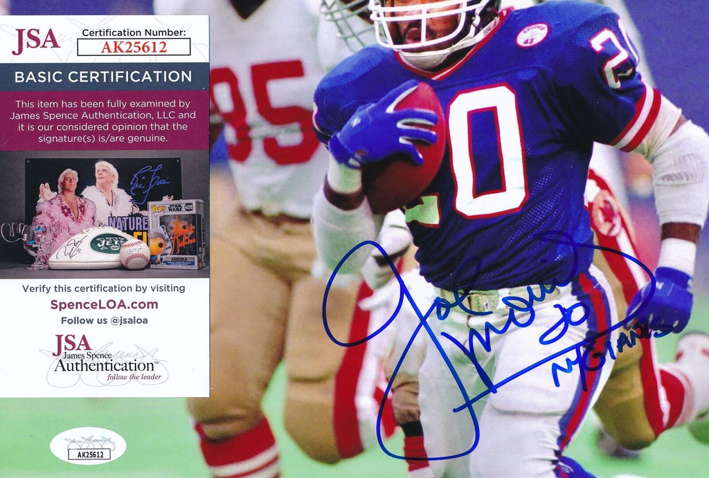 Joe Morris Autographed 8x10 Photo New York Giants JSA 179846 – Super ...