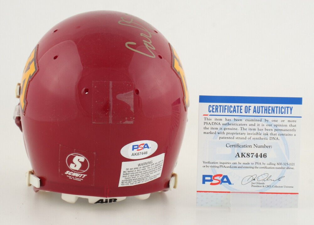 Carl Eller Signed Minnesota Golden Gophers Mini Helmet (PSA COA) Vikin ...