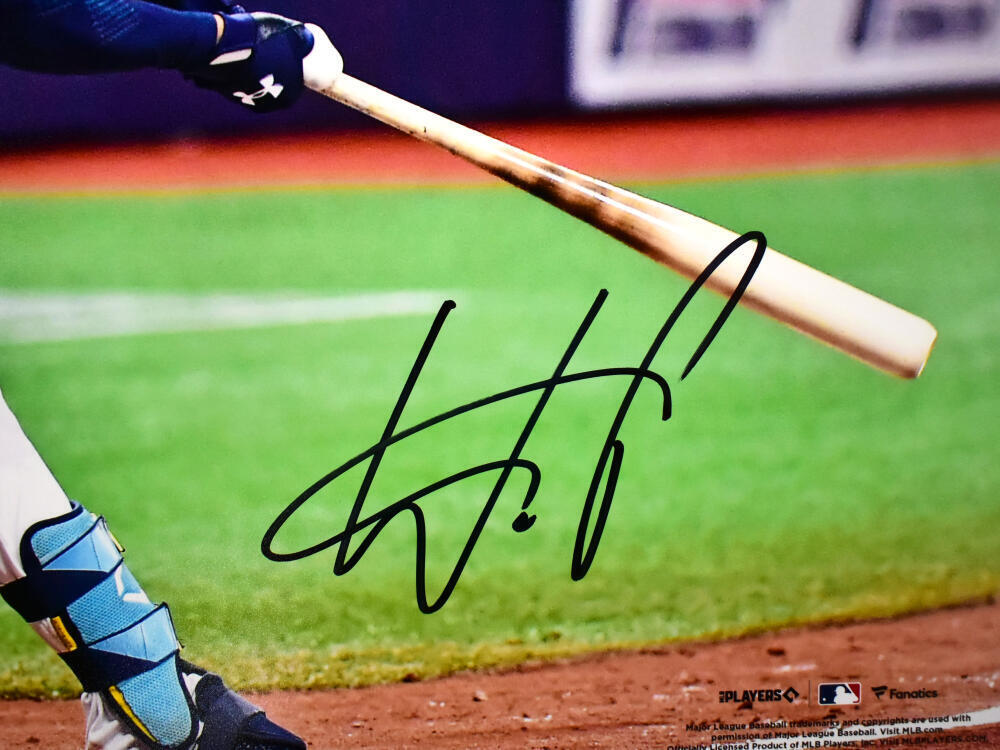 Wander Franco Autographed Tampa Bay Rays 16x20 Swing Photo- JSA *Black ...