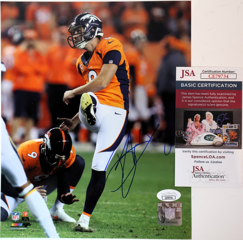 Brandon McManus Autographed Denver Broncos 8x10 Photo JSA COA – Super ...