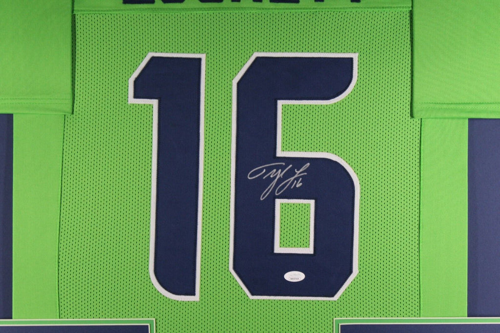 TYLER LOCKETT (Seahawks lime green TOWER) Signed Autographed Framed Je ...
