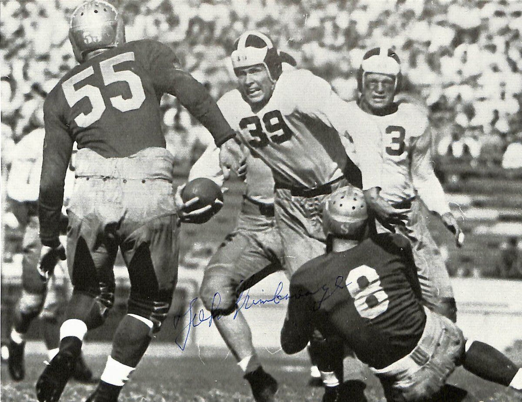 John Kimbrough Texas A&M CFHOF d.2006 Signed/Auto 6x7 B&W Photo 189487 ...