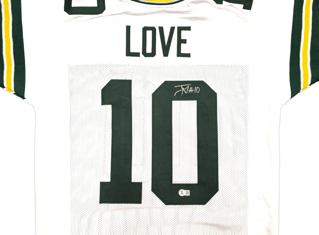GREEN BAY PACKERS JORDAN LOVE AUTOGRAPHED WHITE JERSEY BECKETT WITNESS ...