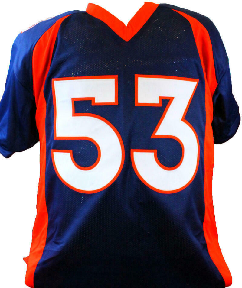 Bill Romanowski Autographed Pro Style Blue Jersey W/SB Champs- JSA W A ...